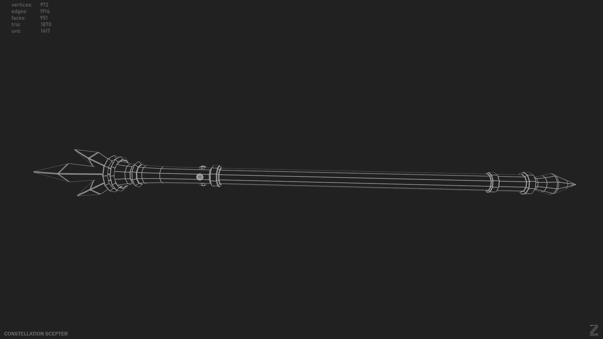 3D model Constellation scepter VR / AR / low-poly | CGTrader