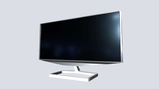 3D model Flat screen TV VR / AR / low-poly | CGTrader