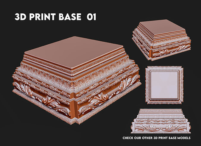 3D Print Base 01 3D model 3D printable | CGTrader