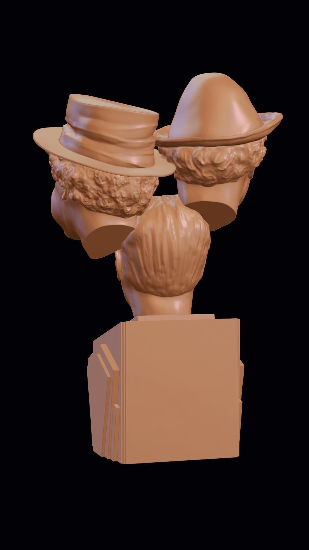 Marx Brothers - 3D sculpture 3D model 3D printable | CGTrader