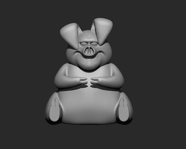 Pig obj 3D model | CGTrader