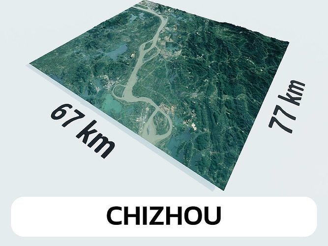 Chizhou China City Landscape 3D Model 3D model | CGTrader