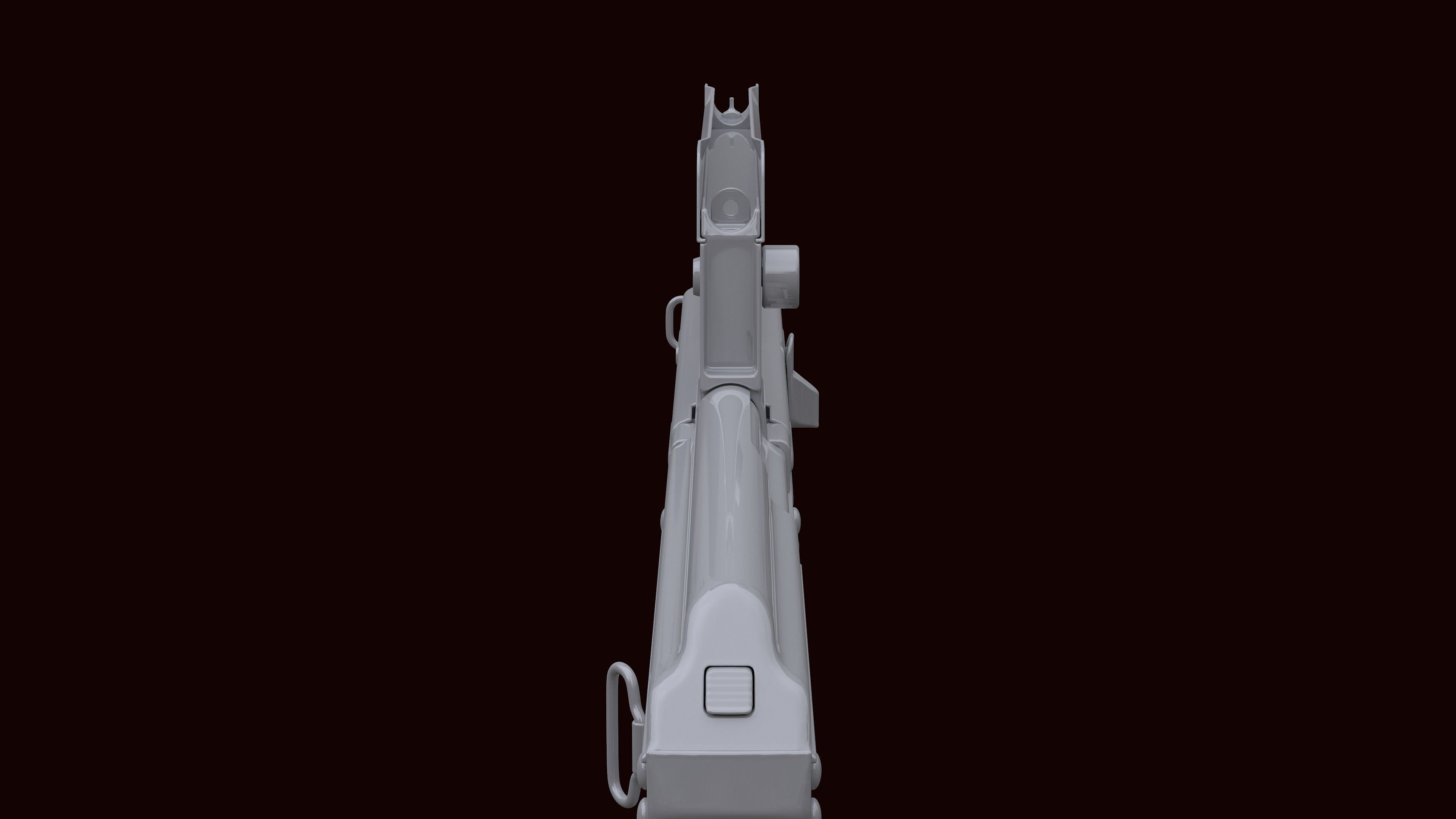 Norinco Type 86s - HighPoly ak rifle free 3D model | CGTrader