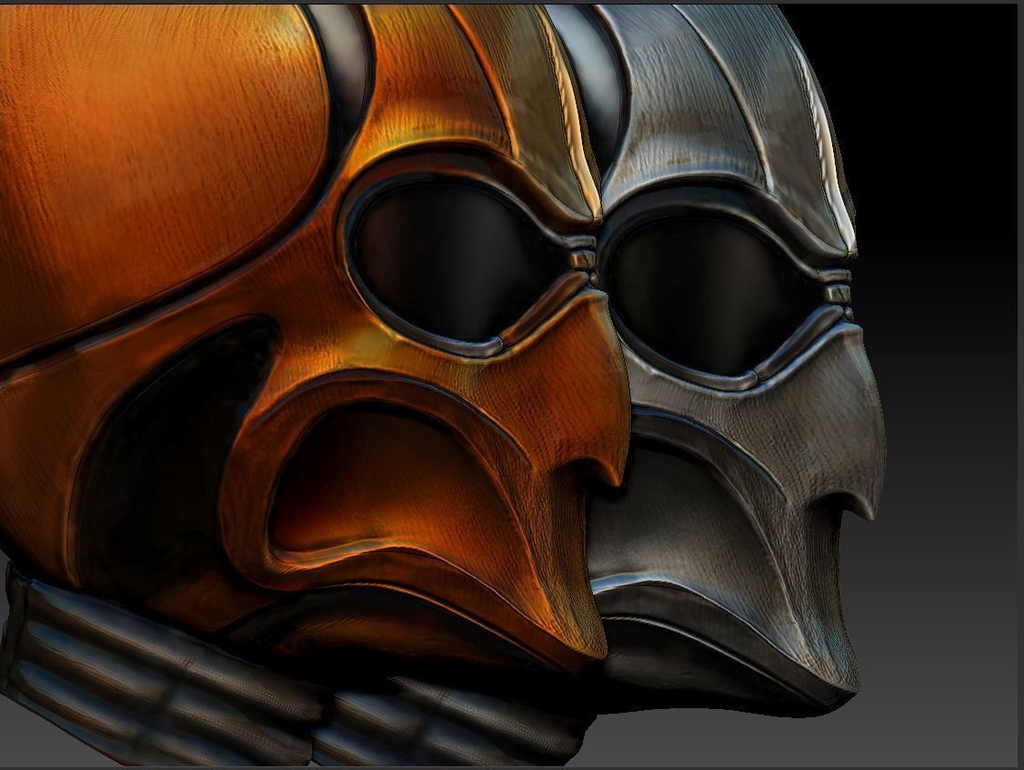 3D model Alien Helmet two colors VR / AR / low-poly | CGTrader