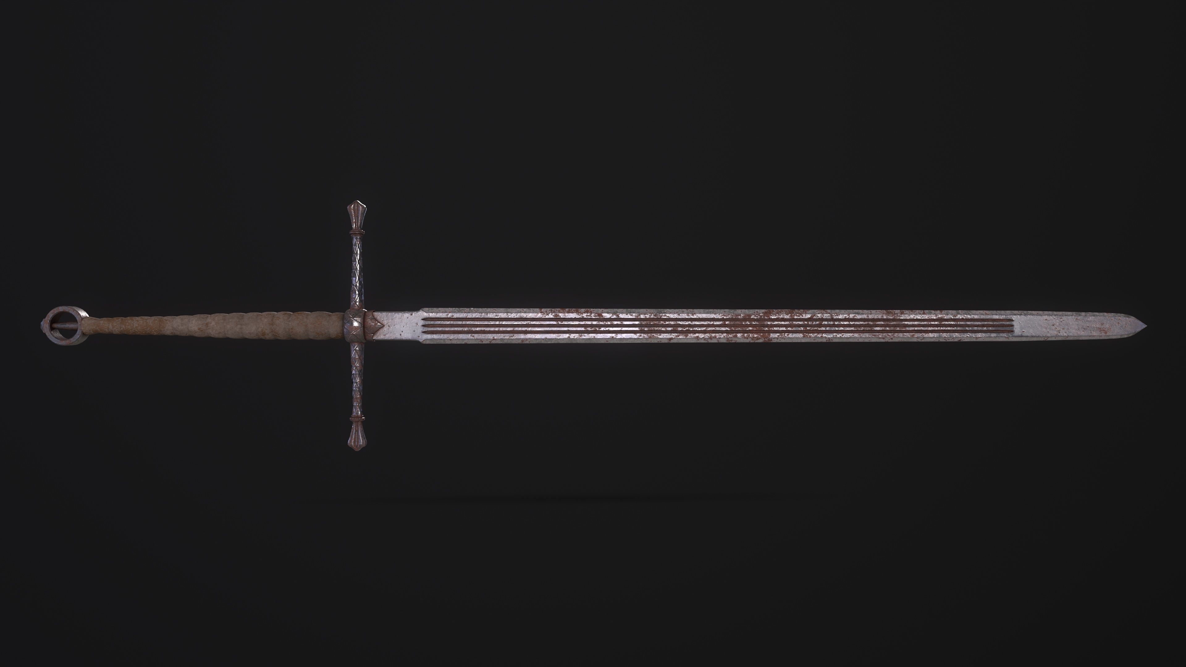 3D model Gallowglass Claymore - A Scottish-Irish Greatsword VR / AR ...