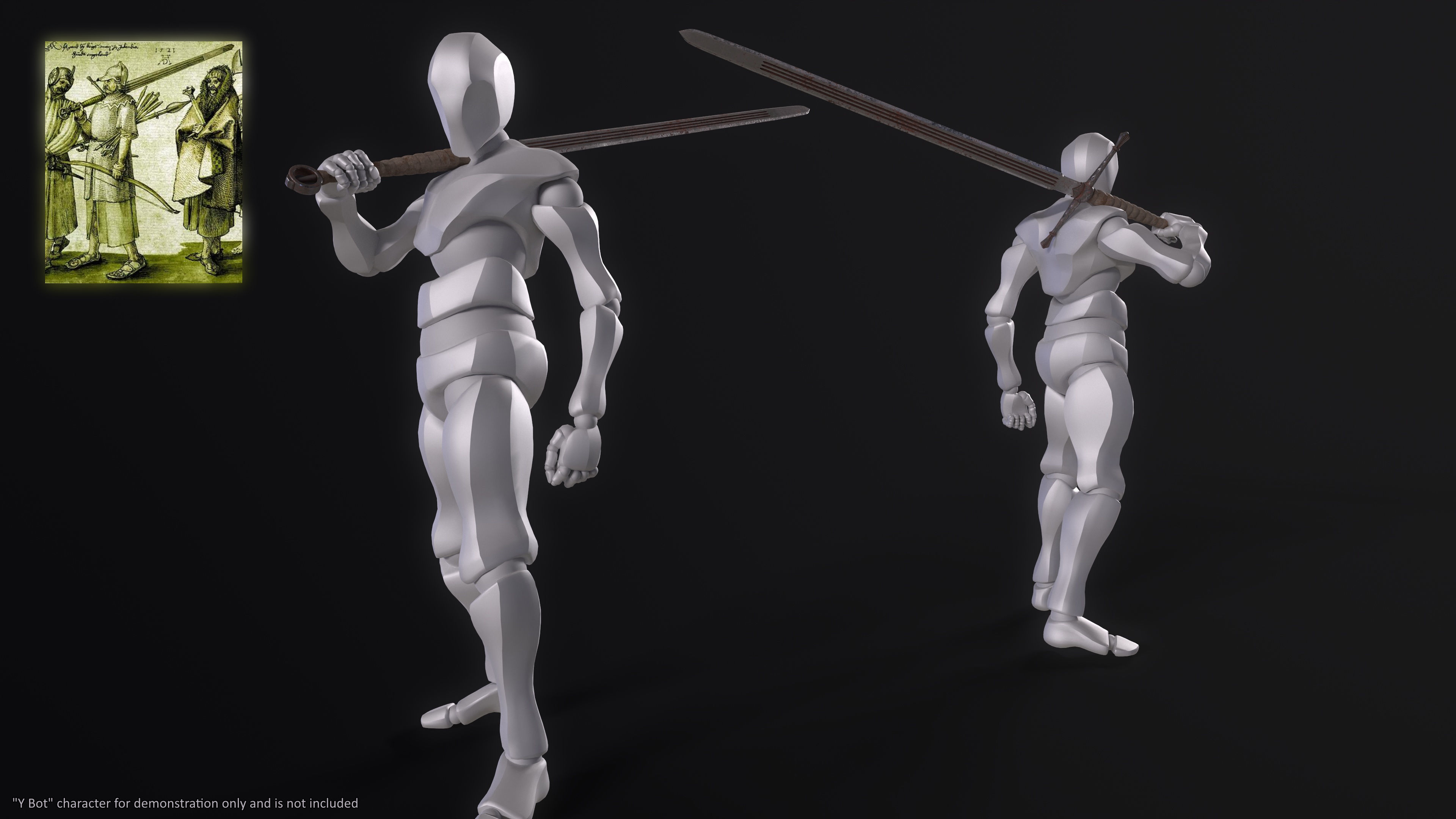 3D model Gallowglass Claymore - A Scottish-Irish Greatsword VR / AR ...