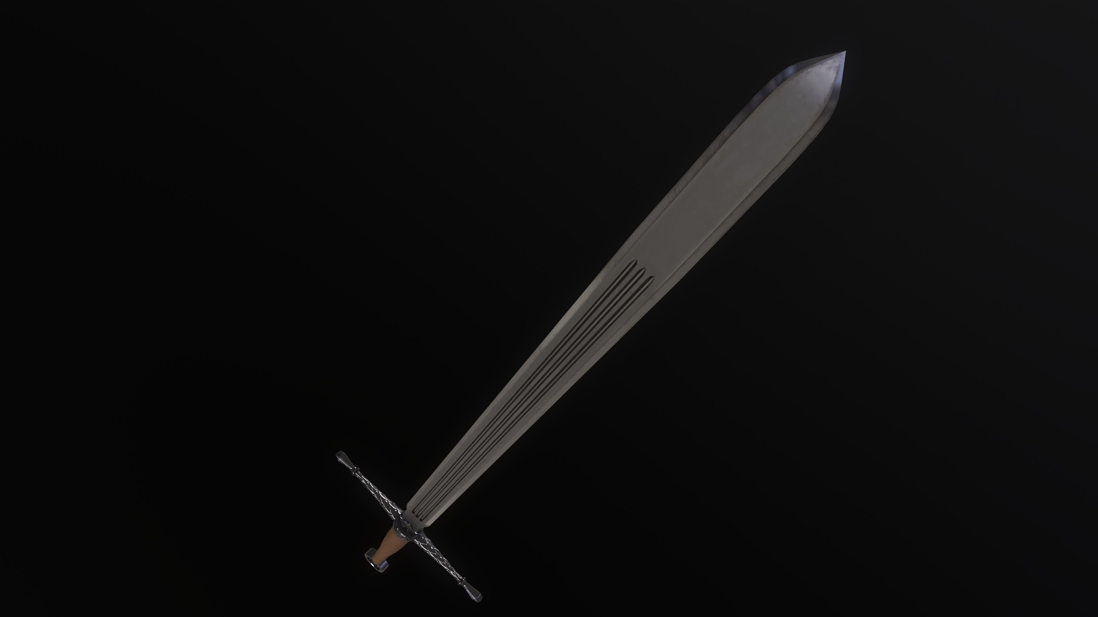 3D model Gallowglass Claymore - A Scottish-Irish Greatsword VR / AR ...