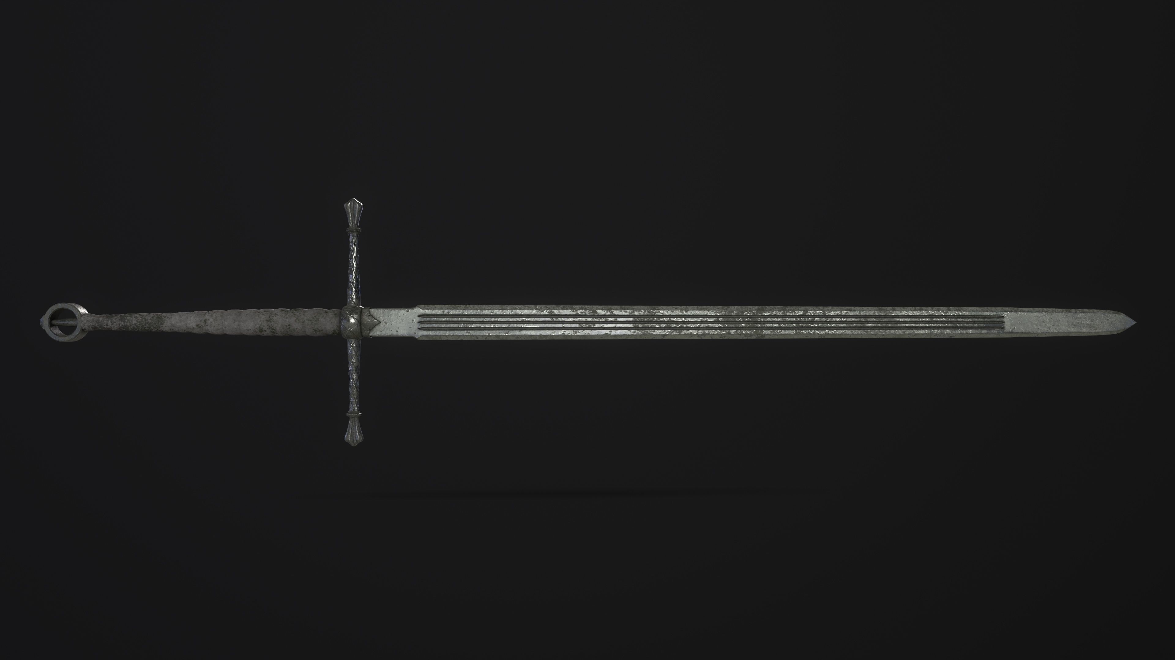 3D model Gallowglass Claymore - A Scottish-Irish Greatsword VR / AR ...