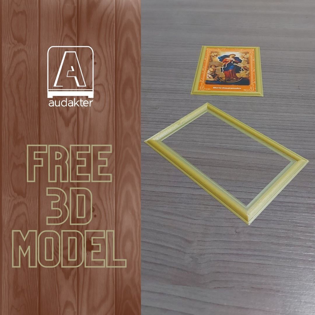 FREE - MARCO PARA ESTAMPAS RELIGIOSAS free 3D model 3D printable | CGTrader