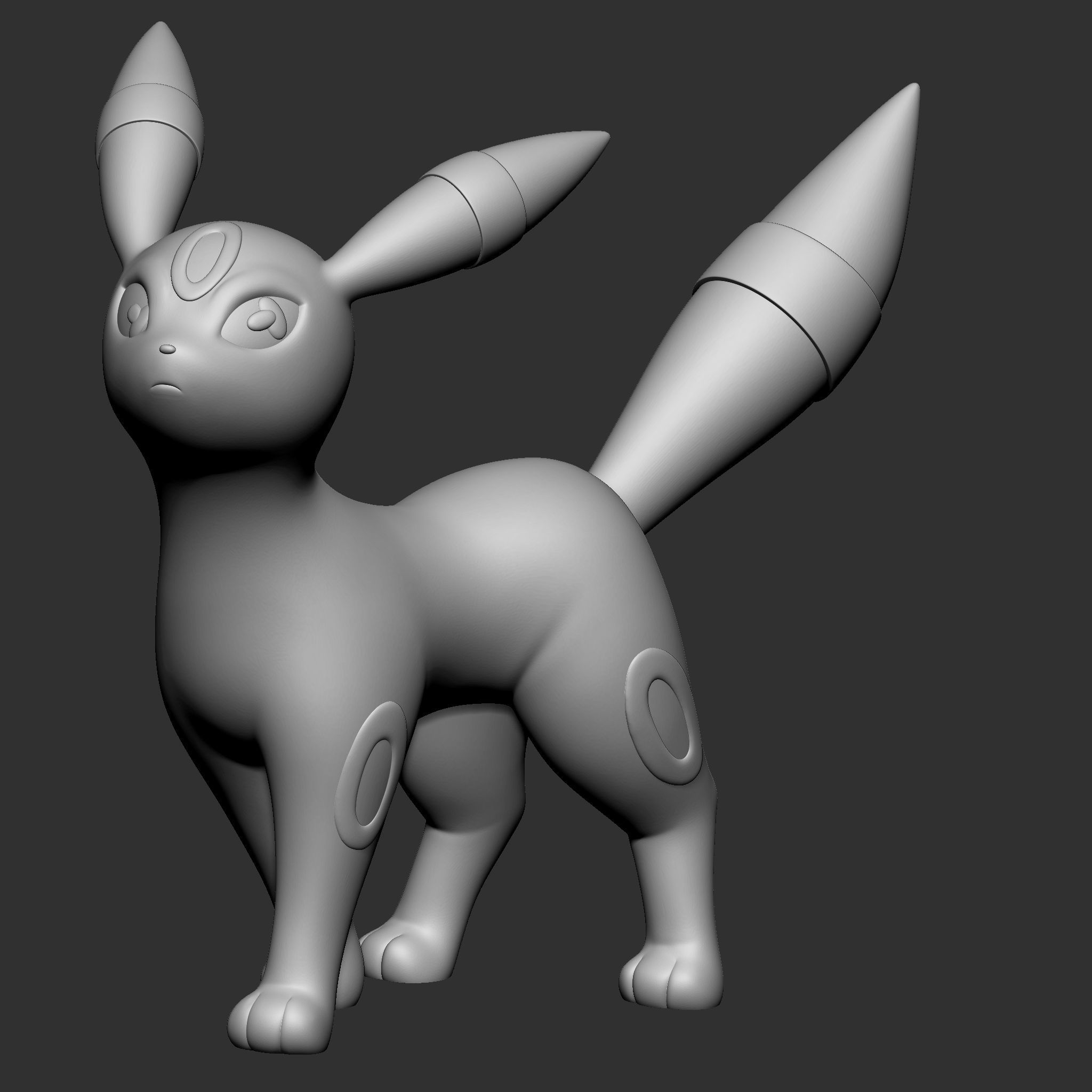 UMBREON POKEMON 3D model 3D printable | CGTrader