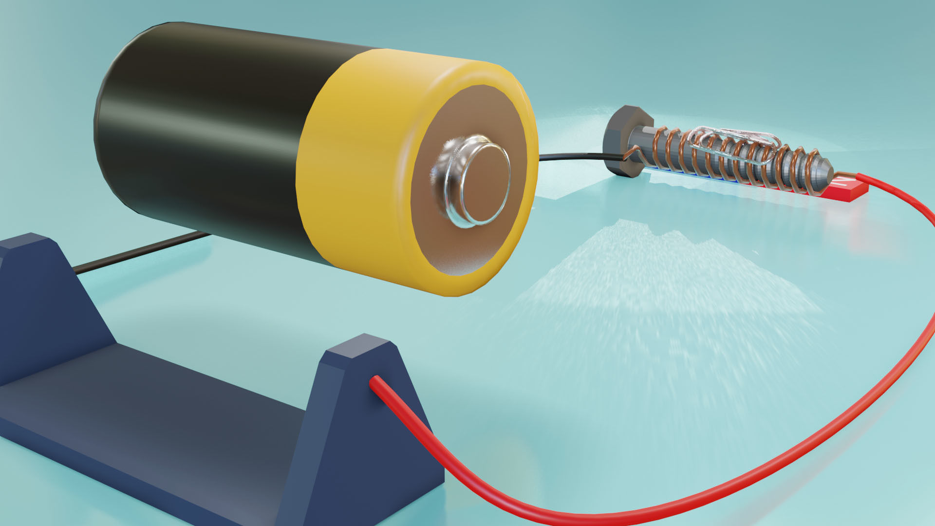 3D model Electro Magnet Circuit Science Project VR / AR / low-poly ...