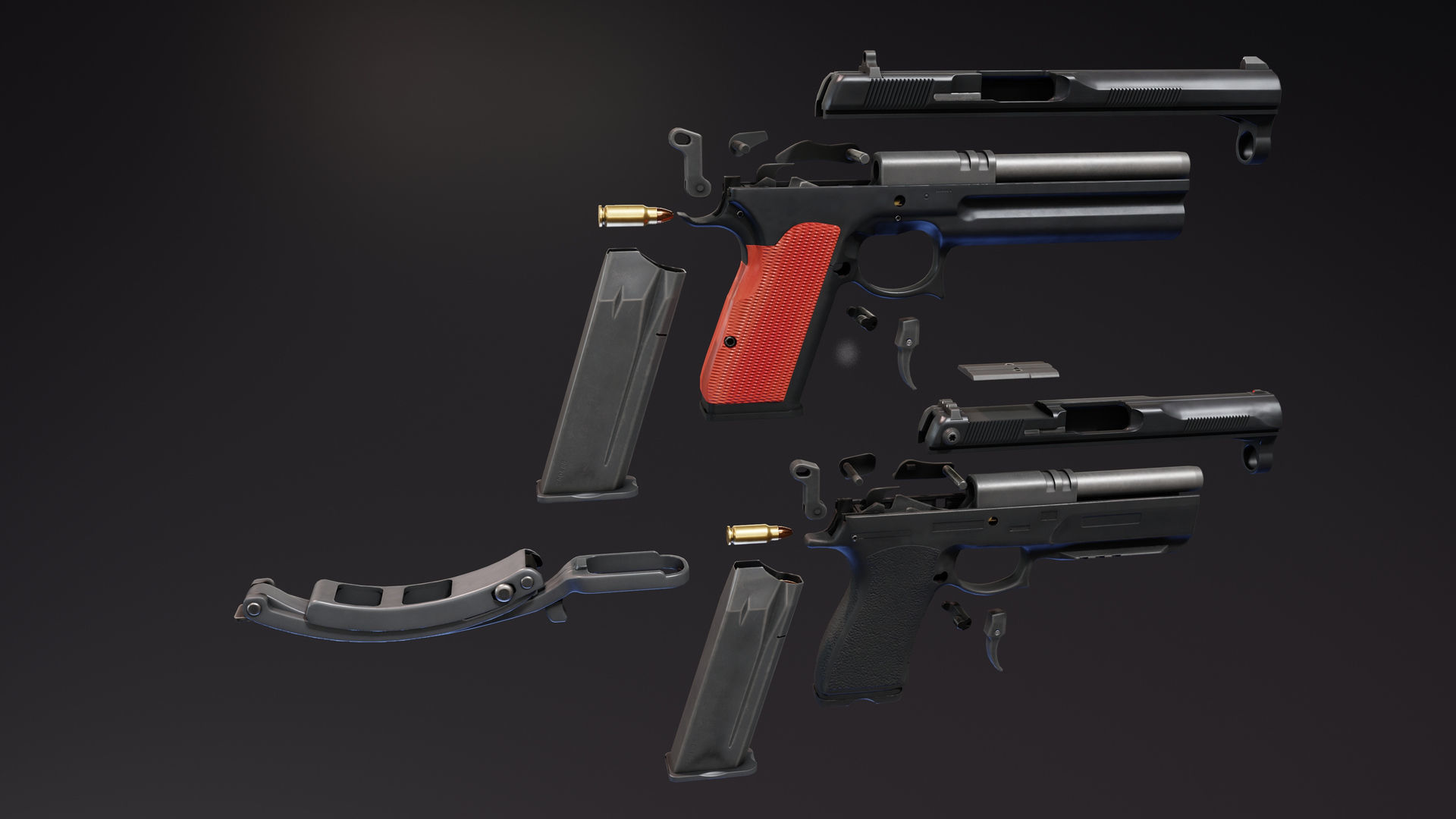 3D model FK Brno and PSD Handgun VR / AR / low-poly | CGTrader