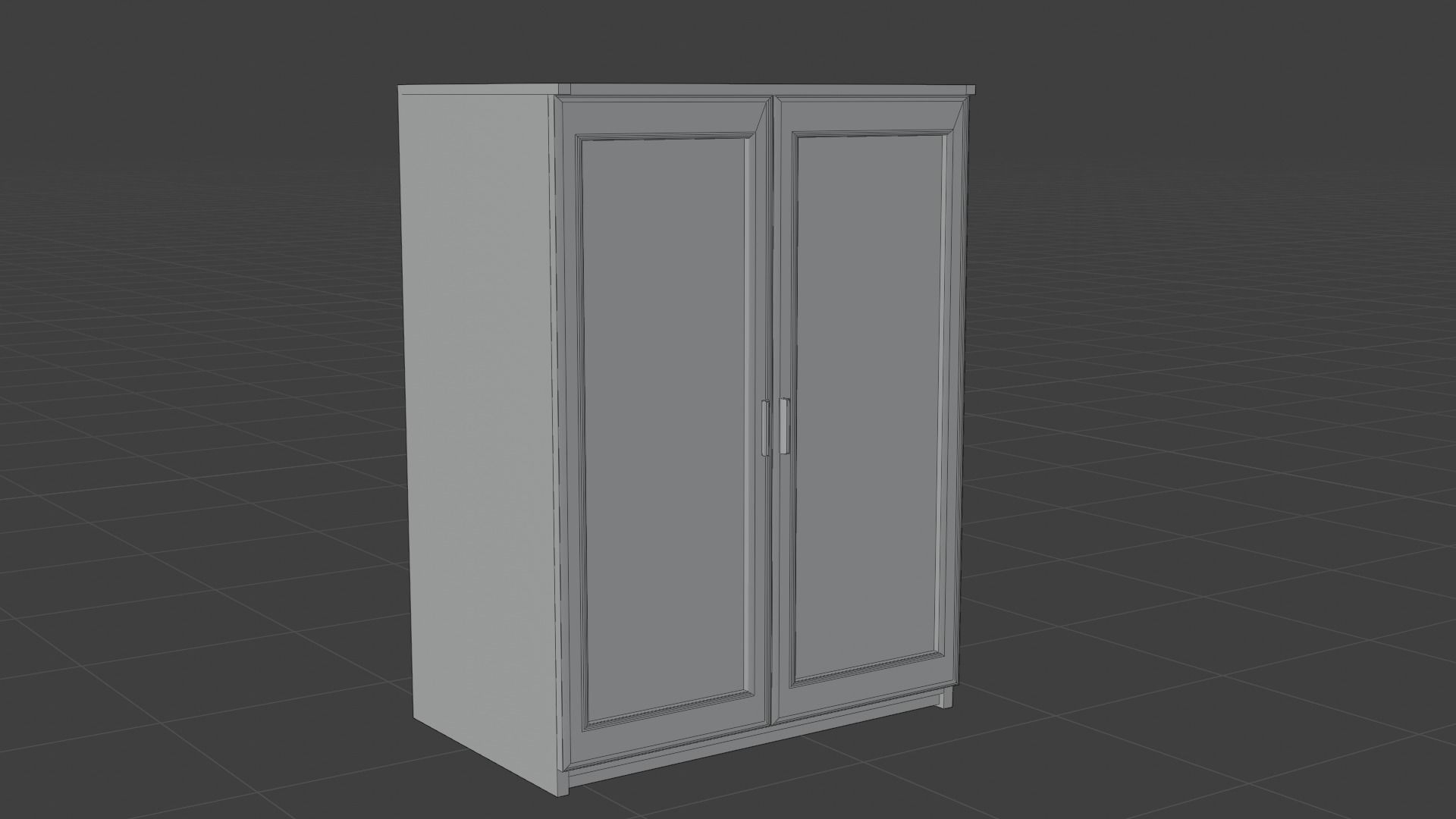 IKEA BRIMNES Wardrobe 3D model rigged | CGTrader
