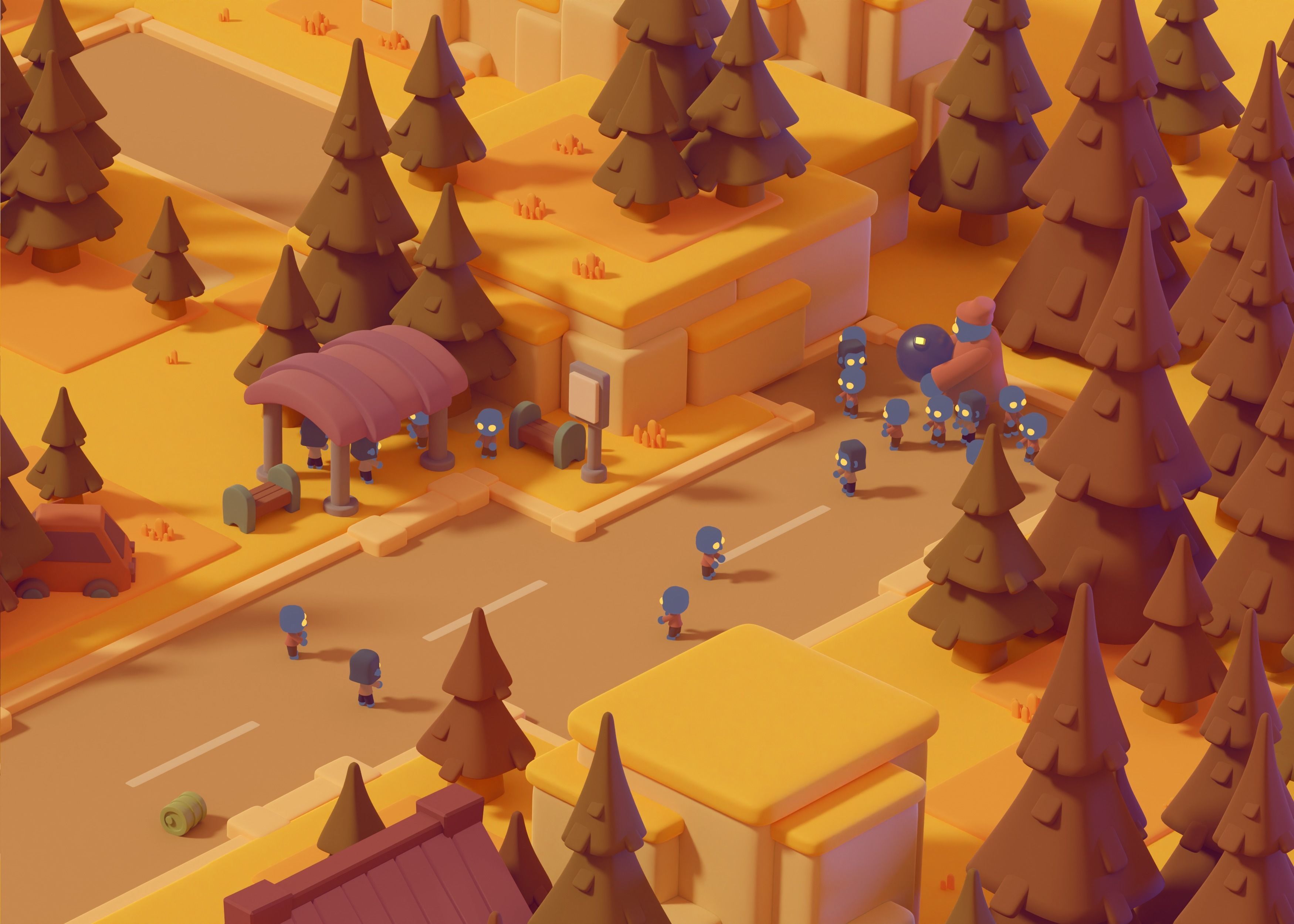 3D model Nature - Tree Pack 02 Stylized 3D Game Assets VR / AR / low ...