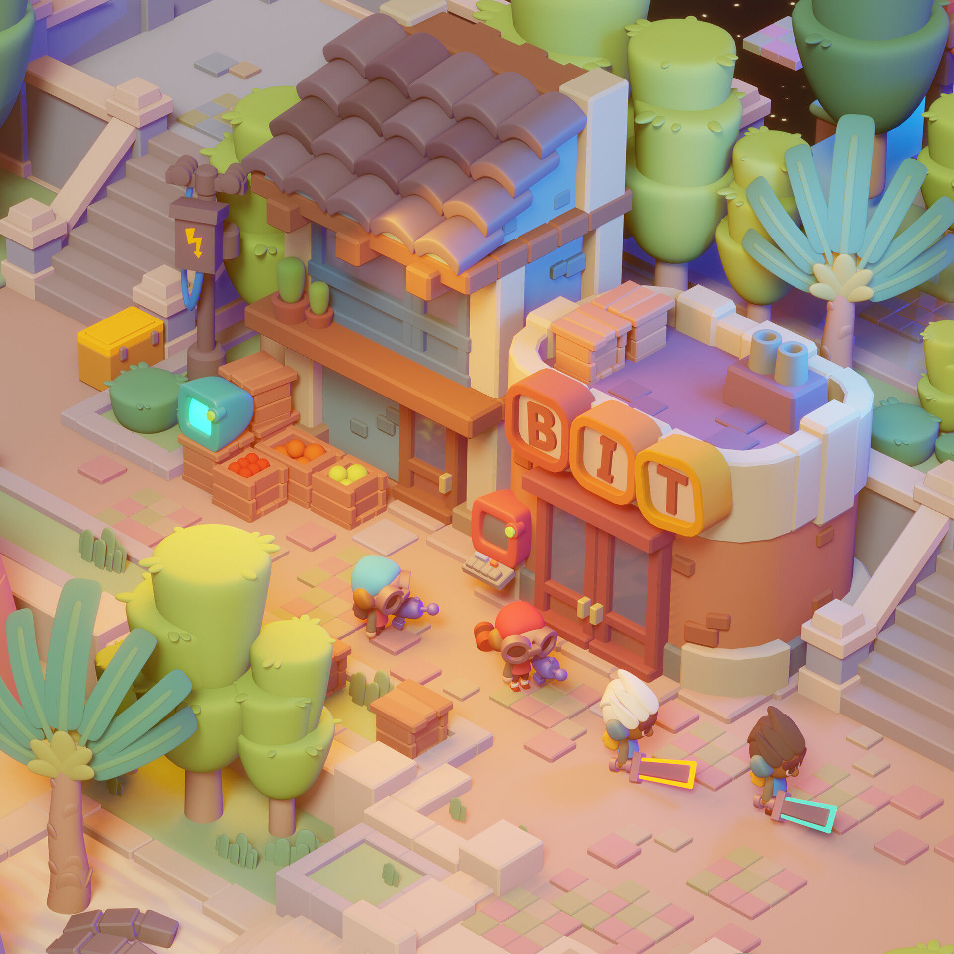 3D model Nature - Tree Pack 02 Stylized 3D Game Assets VR / AR / low ...