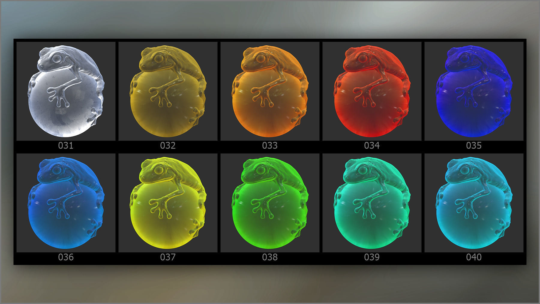 Matcaps Megapack 100 Colored Glass For ZBrush Texture | CGTrader