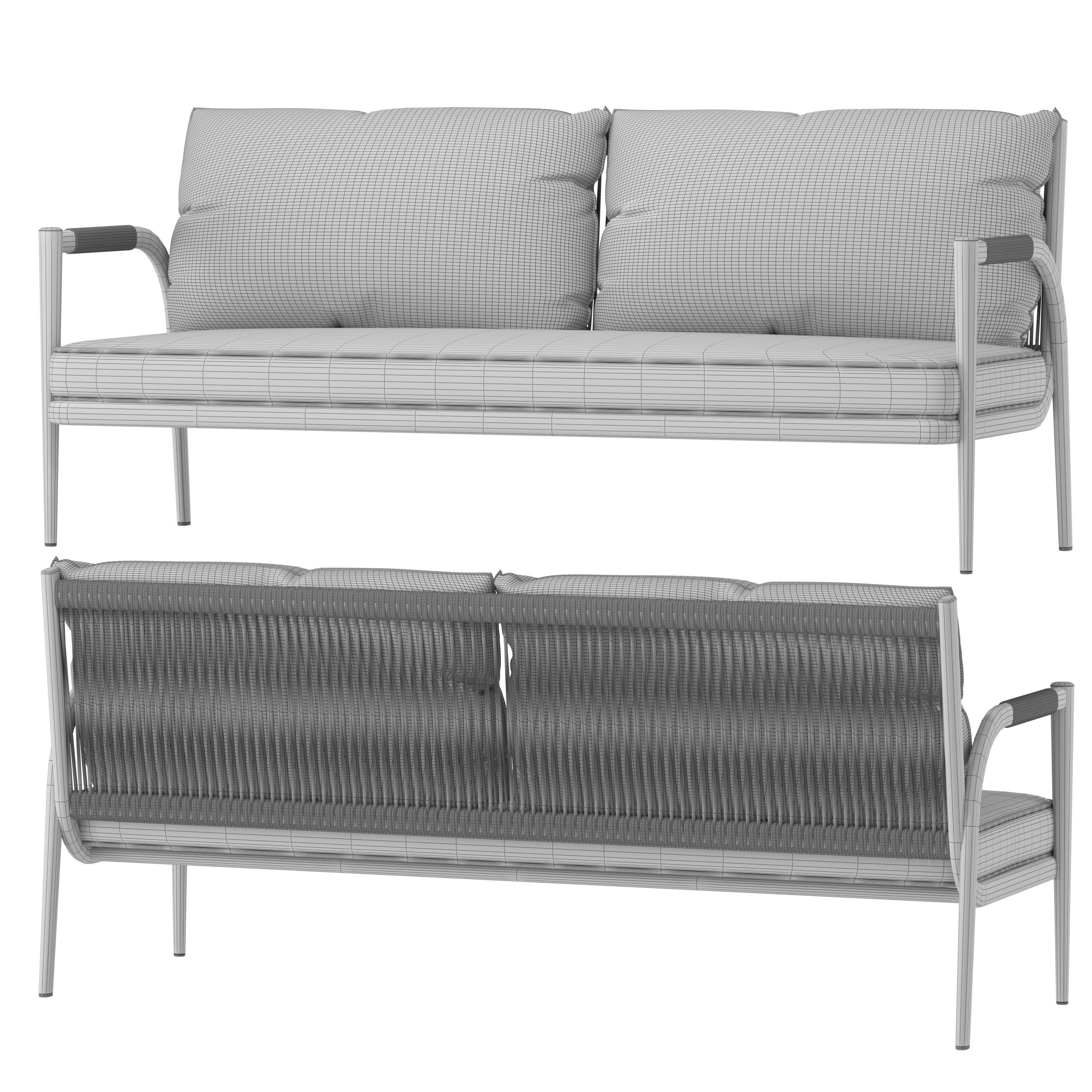 sette garden eos sofa 3D model | CGTrader