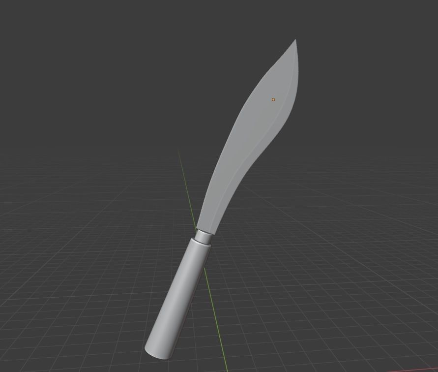 Knife steel weapon handle wood low-poly for free free 3D model | CGTrader