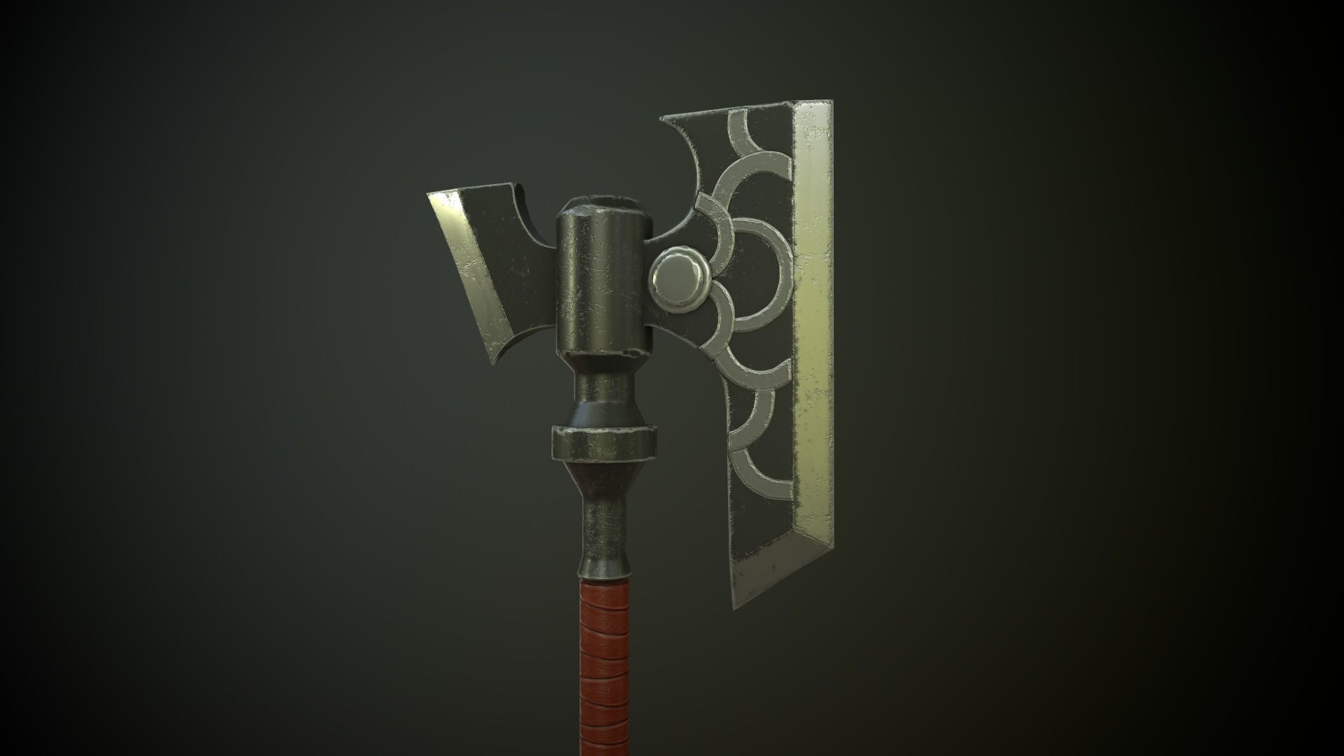 3D model Fantasy Battle Axe VR / AR / low-poly | CGTrader