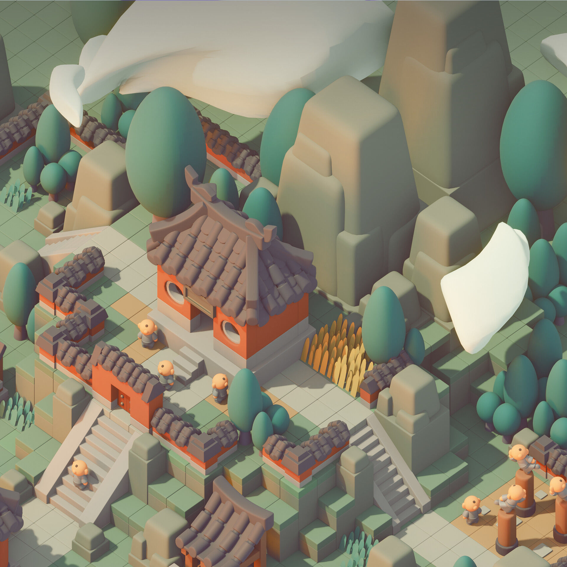 Terrain - Hills Pack 02 Stylized 3D 3D model | CGTrader