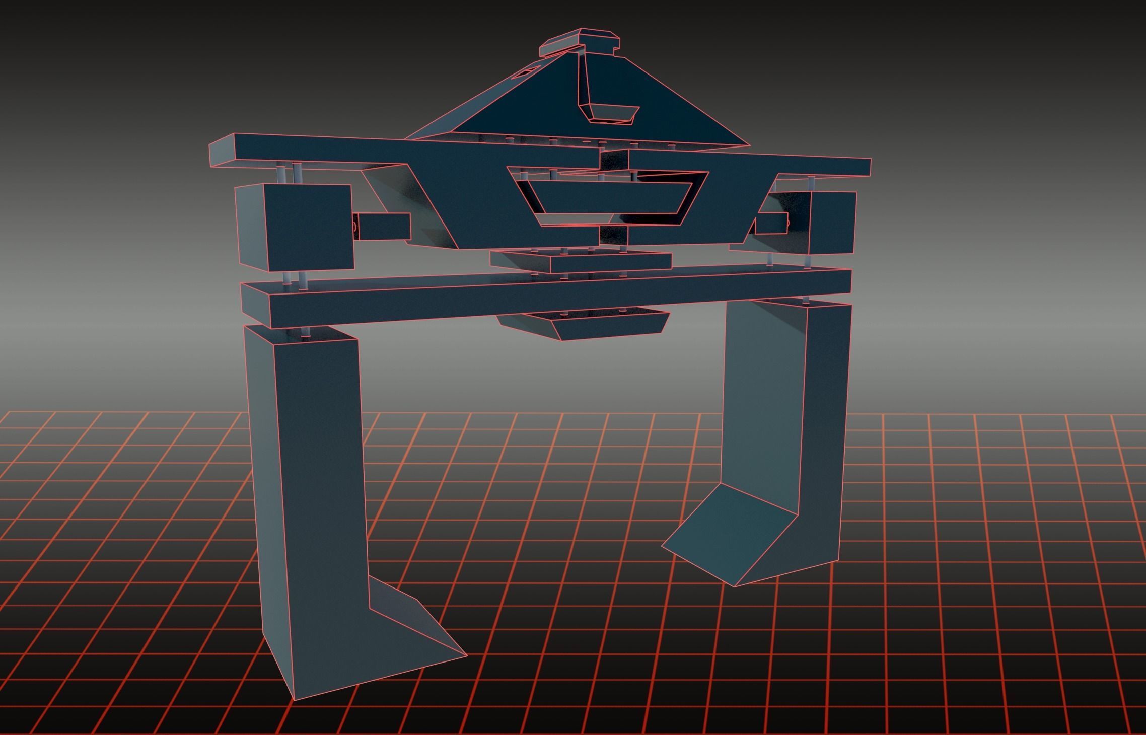 Tron Recognizer - Grid Patrol Ship 3D model 3D printable | CGTrader