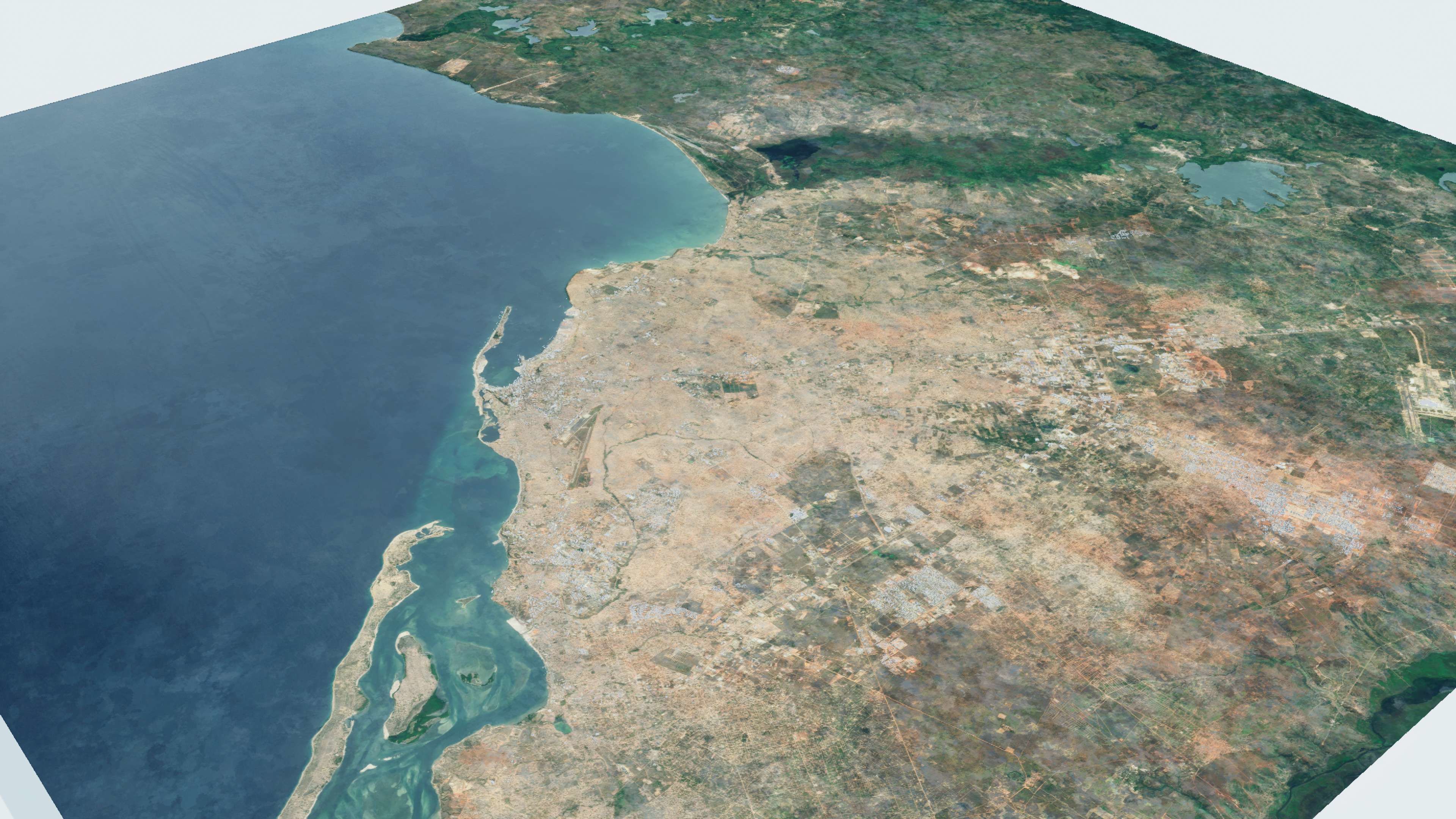 Cacuaco Angola City Landscape 3D Model 3D model | CGTrader