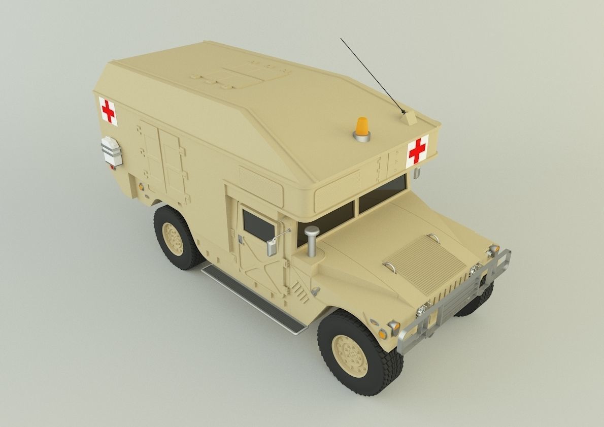 hummer ambulance 3D model | CGTrader