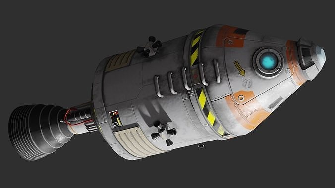 Cartoon Rocket 3D model | CGTrader