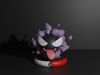 Gastly pokemon 3D print model 3D model 3D printable | CGTrader