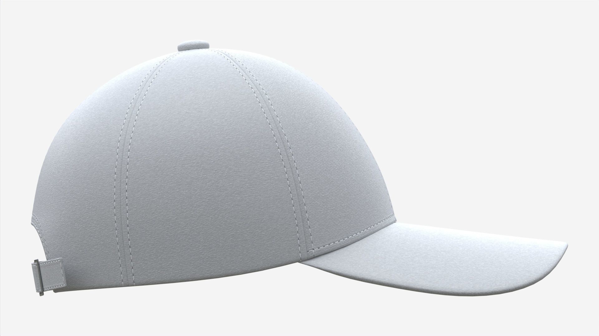 Baseball Cap Fabric Mockup White 3D model | CGTrader