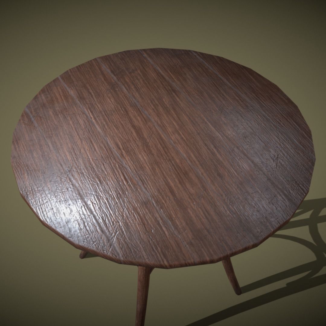 Viennese table 3D model | CGTrader