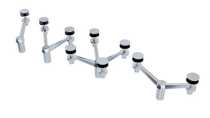 Spider System for Glass 3D model | CGTrader