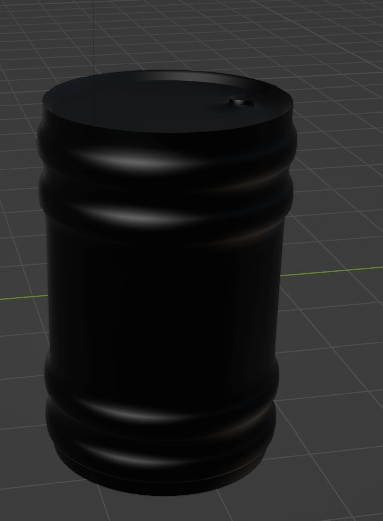 3D model 5 Different colors barrel models VR / AR / low-poly | CGTrader