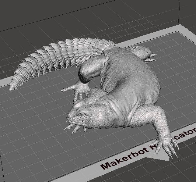 Uromastyx - Spiny Tailed Lizard - Pet Reptile 3d print model 3D model ...