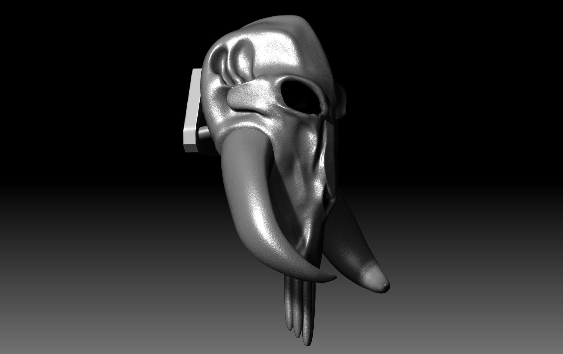 Mythosaur Skull Beskar ornament in Mandalorian cave 3D model 3D ...