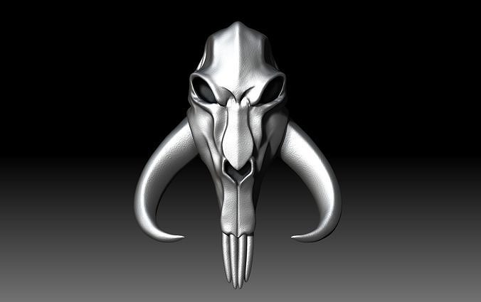 Mythosaur Skull Beskar ornament in Mandalorian cave 3D model 3D ...