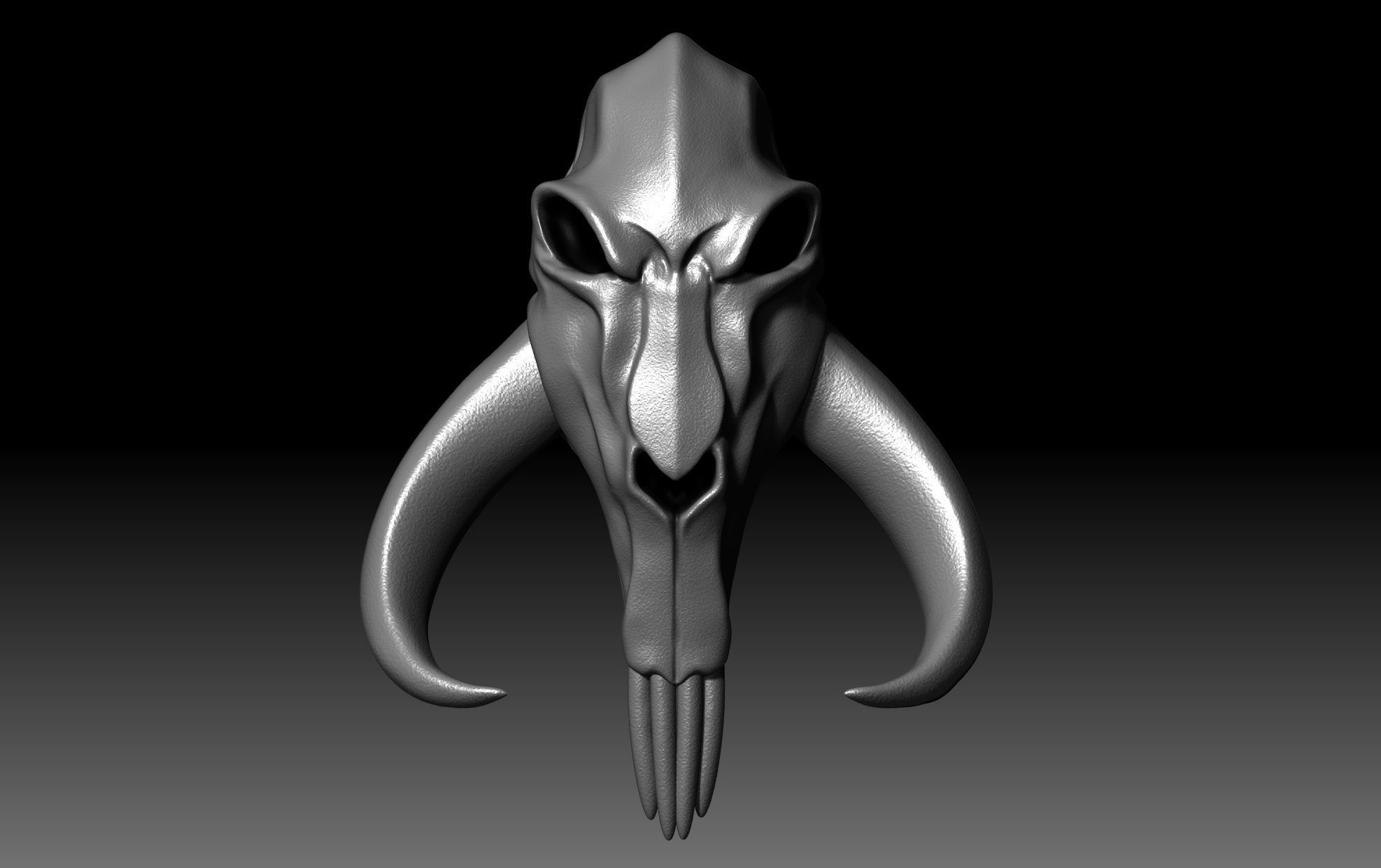 Mythosaur Skull Beskar ornament in Mandalorian cave 3D model 3D ...