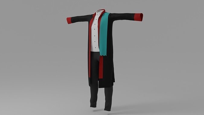 3D model Graduation Uniform VR / AR / low-poly | CGTrader