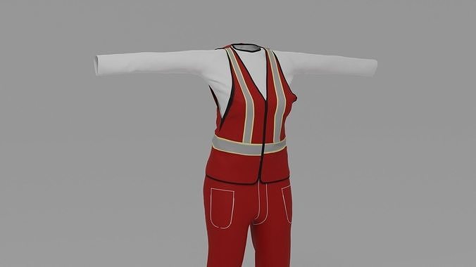 3D model Worker Woman Uniform VR / AR / low-poly | CGTrader