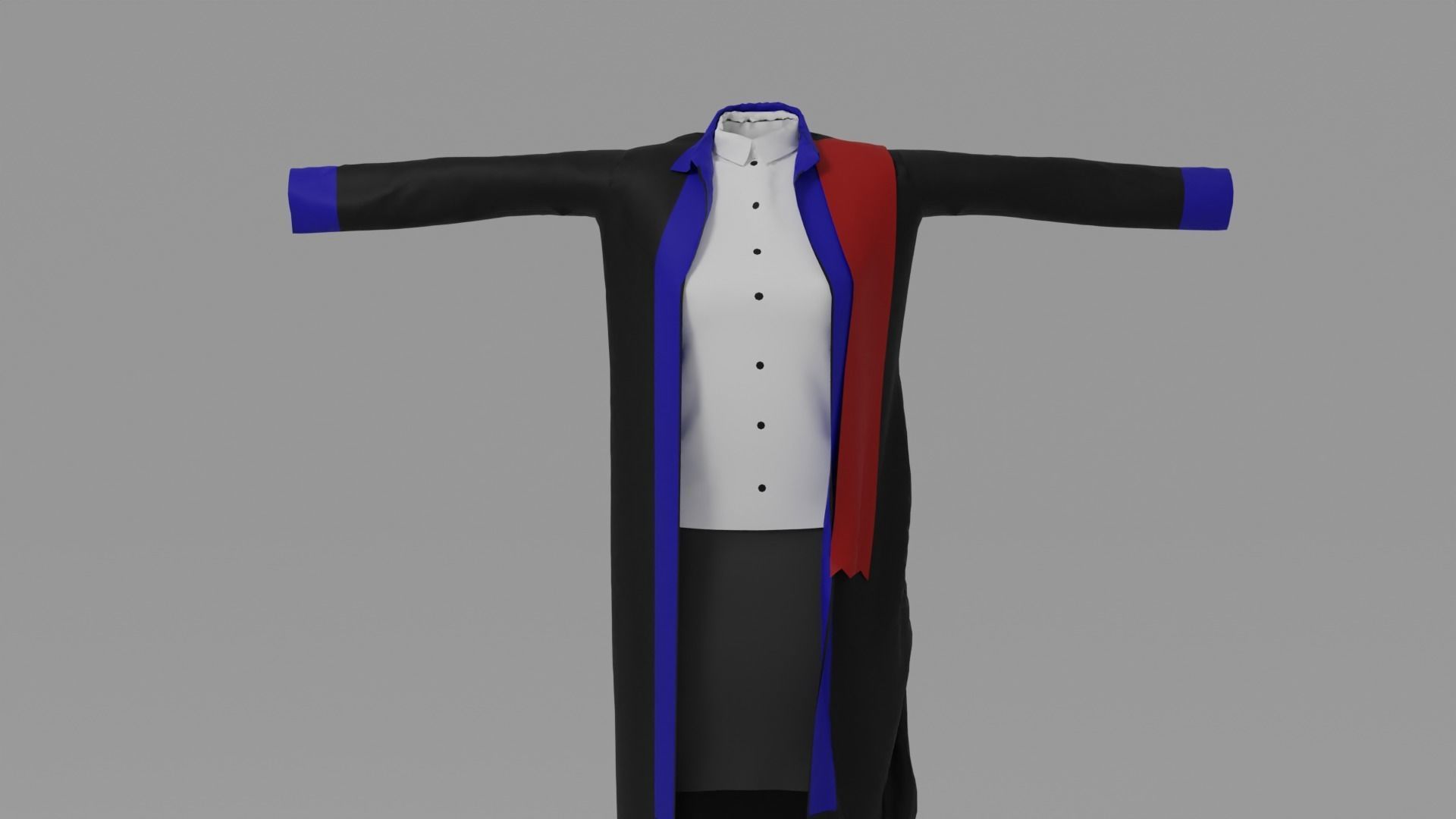 3D model Graduation Woman Uniform VR / AR / low-poly | CGTrader