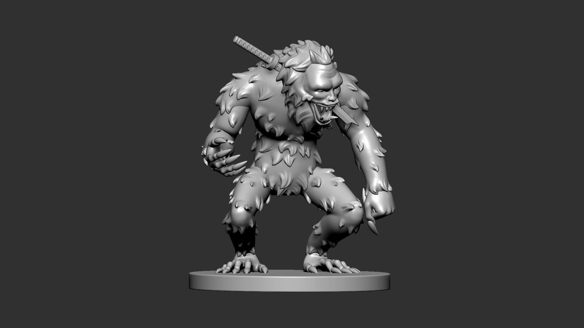 Guardian Ape Stylized - Sekiro - 3D Print Model 3D model 3D printable ...