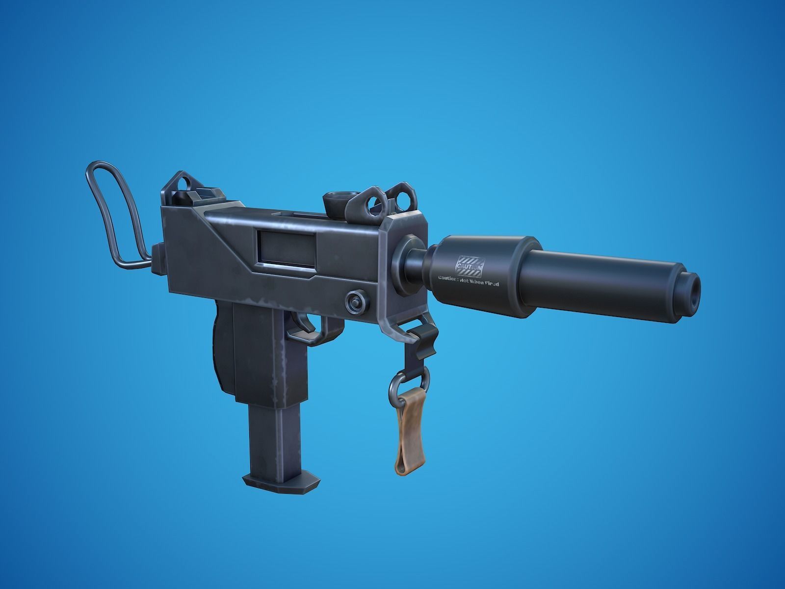 3D model Fortnite Fan art gun VR / AR / low-poly | CGTrader
