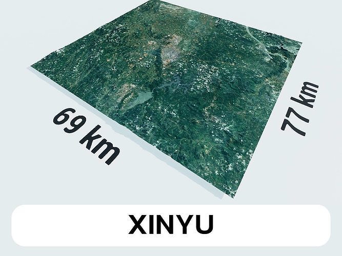 Xinyu China City Landscape 3D Model 3D model | CGTrader