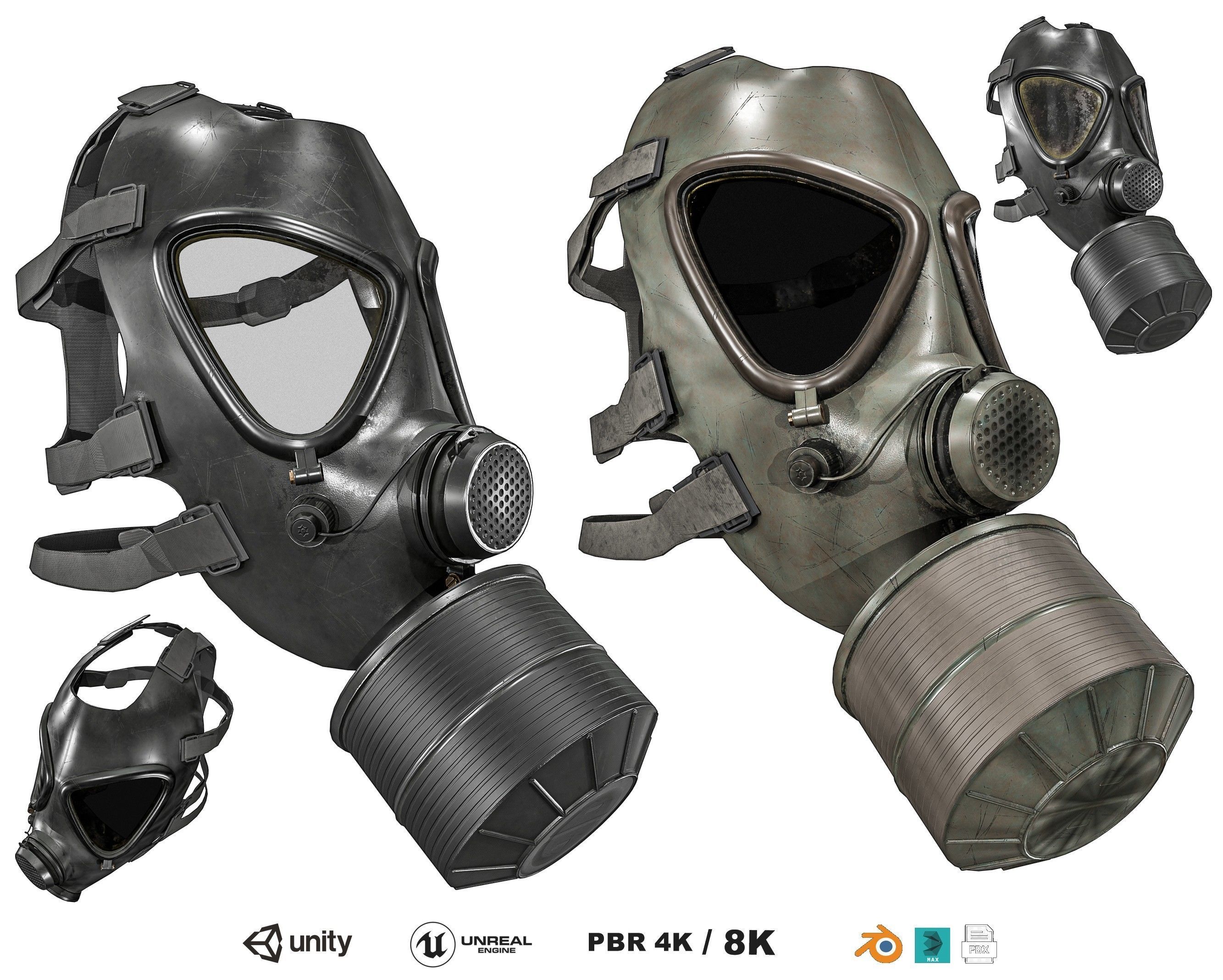 3D model Gas Mask 2 M85 VR / AR / low-poly | CGTrader