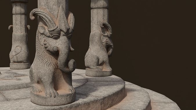 3D model Stone Pillar Design 01 VR / AR / low-poly | CGTrader