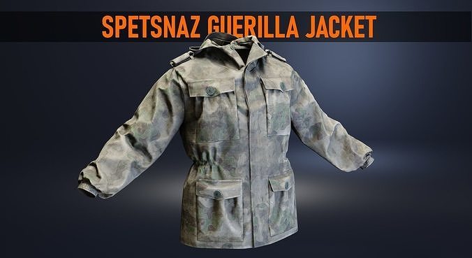 3D model Spetsnaz Guerrilla-T9 Panacea Atacs FG Jacket VR / AR / low ...