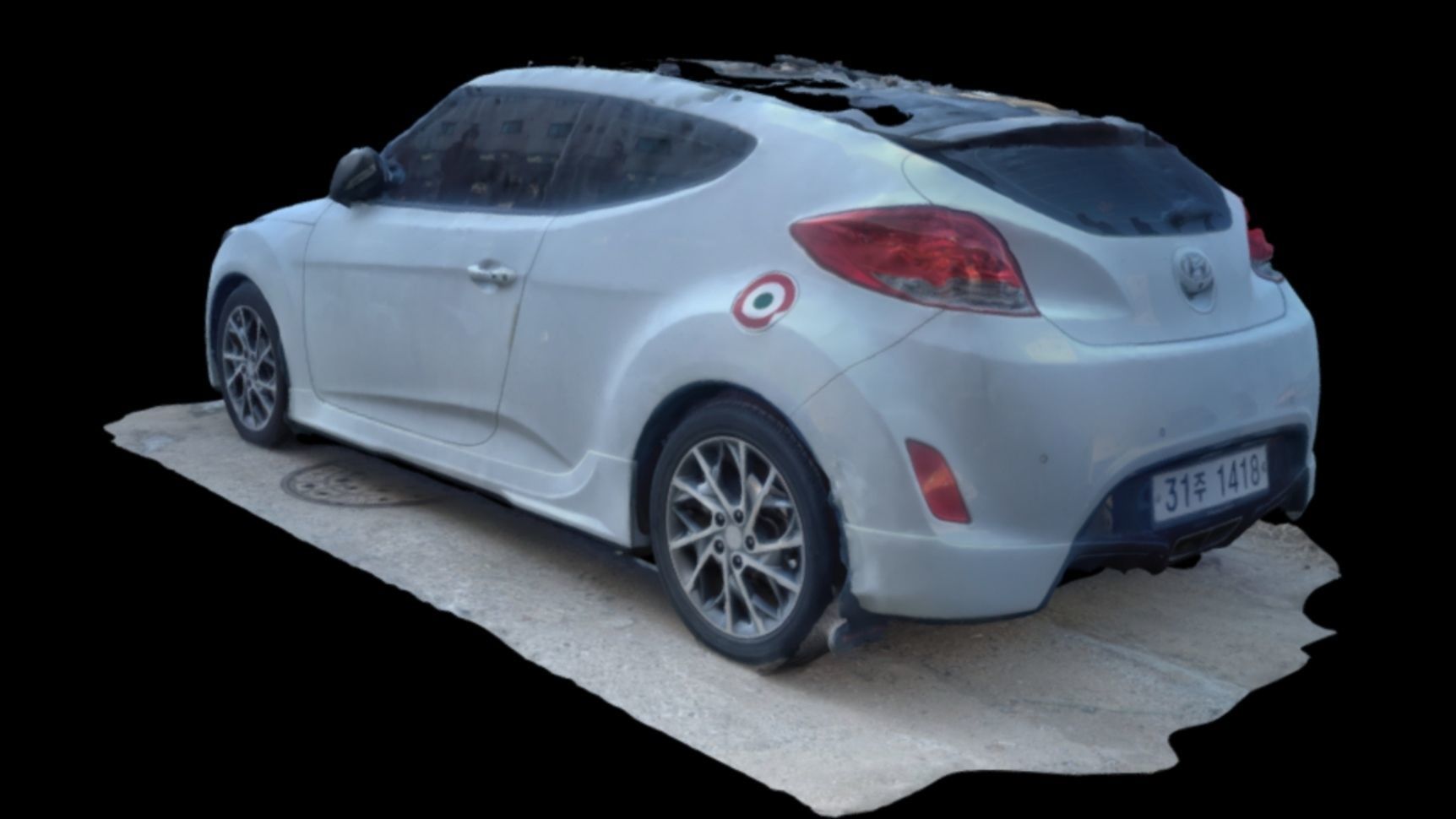 Photogrammetry Hyundai Veloster 2011 GDI OEM Body Kit AA016 3D model ...