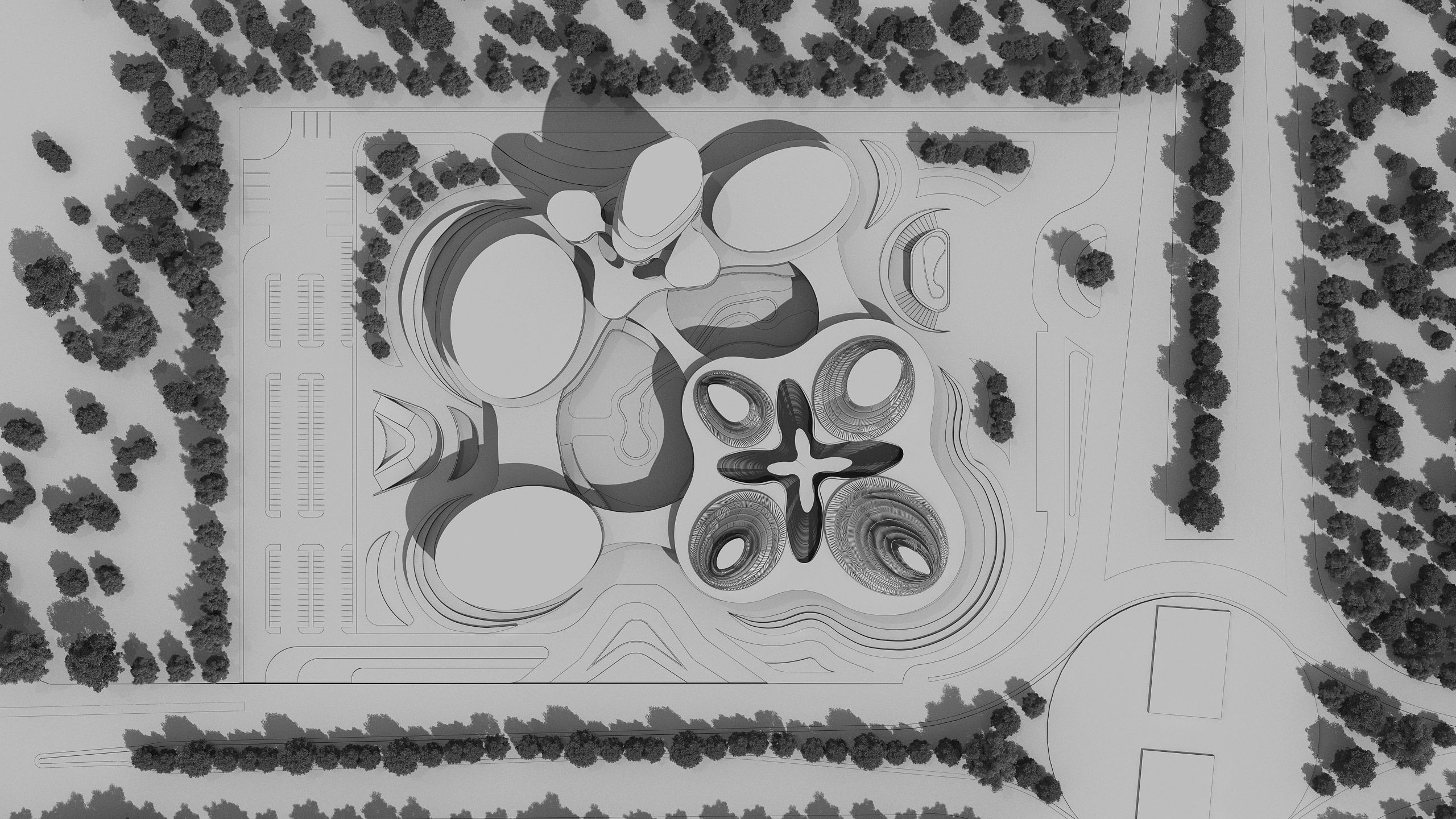 0136 - Architecture Complex Project - 2Ds Drawing - 3Ds Files 3D model ...