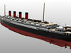 Print ready SS FRANCE ocean liner 1912 - full hull and waterline 3D ...