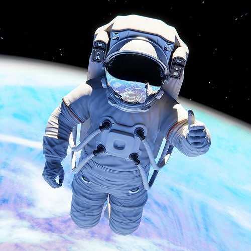 3D model Astronaut Game-ready character VR / AR / low-poly | CGTrader